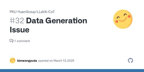 Data Generation Issue · Issue 32 · Pku Yuangroupllava Cot · Github