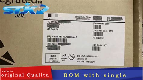 Ic Icl7662eba T Sop8 Dc2021 Interface Serializer Solution Series New Original Not Only Sales And