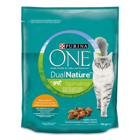 Корм для котів ONE Dual Nature зі спіруліною сухий 750г – онлайн ...