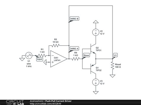 Push Pull Current Driver CircuitLab