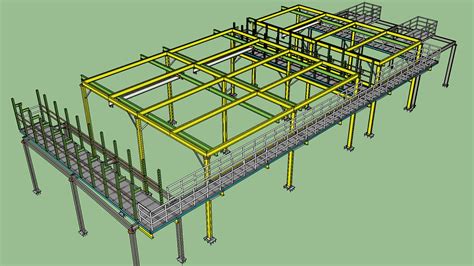 3d Weld Gantry Catwalk Bracing Modifications Model Turbosquid 2233914