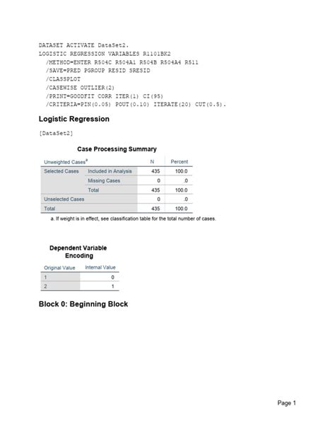 Logistik Biner Pdf Logistic Regression Statistical Analysis