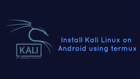 How To Install And Setup Kali Linux On Your Android Phone Without Root 100 Working Youtube
