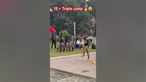15 Meter Triple Jump Trending Viralvideo Shorts Gym Army Like