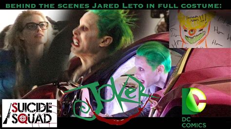 Behind The Scenes Shots Of Jared Leto As Joker In Full Costume