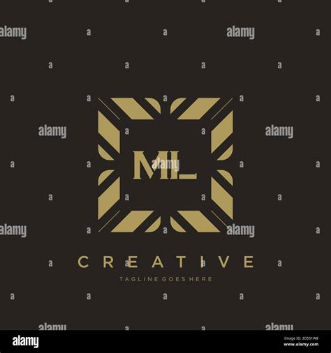 Ml Initial Letter Luxury Ornament Monogram Logo Template Vector Stock Vector Image And Art Alamy