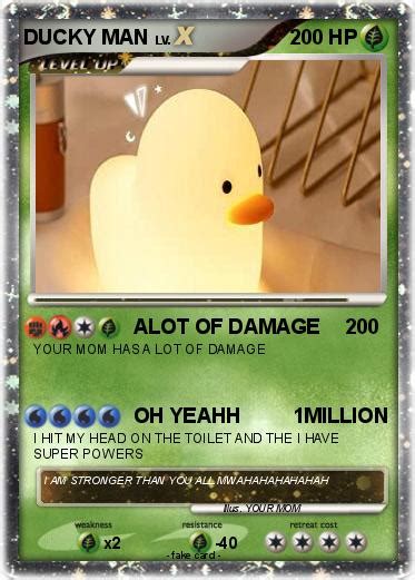 Pokémon Ducky Man Alot Of Damage My Pokemon Card