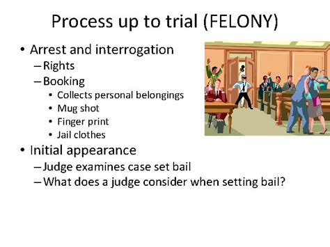 Process Up To Trial Felony Arrest And Interrogation