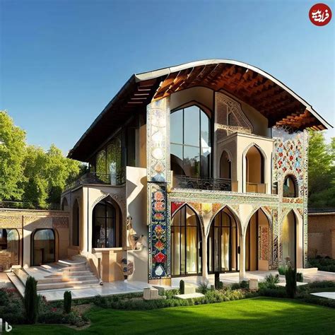 تصاویری بینظیر که هوش مصنوعی از خانه‌های مدرن با معماری قاجار طراحی کرد