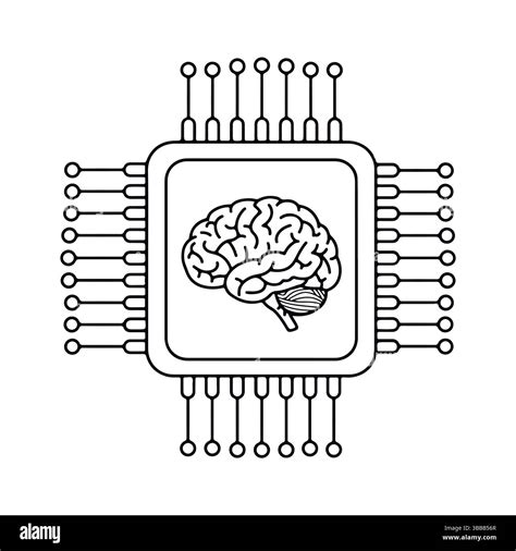 Brain Chip Neural Chip Brain Technology Stock Vector Image And Art Alamy