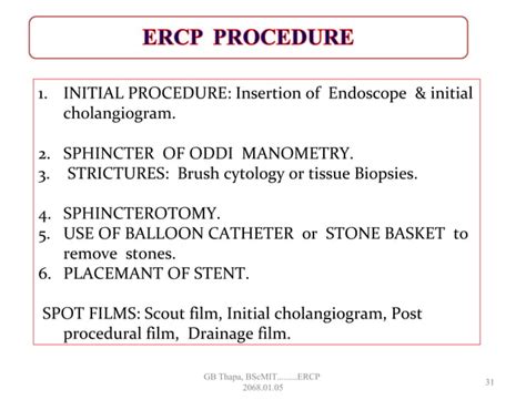 ERCP PROCEDURE PPT
