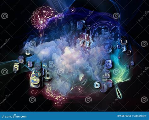 Unfolding Of Math Visualization Stock Illustration Illustration Of Backdrop Movement 65876366