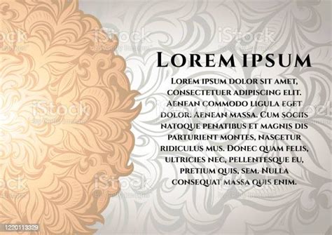 흰색과 금 고급 배경 벡터입니다 이슬람 페이즐리 만다라 로얄 패턴 카드 템플릿 0명에 대한 스톡 벡터 아트 및 기타 이미지 0명 결혼식 고풍스런 Istock