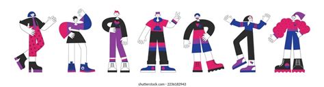 Bisexual People Characters Clipart Collection Bi Stock Vector Royalty