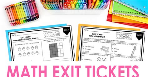 How To Use Math Exit Tickets In The Elementary Classroom