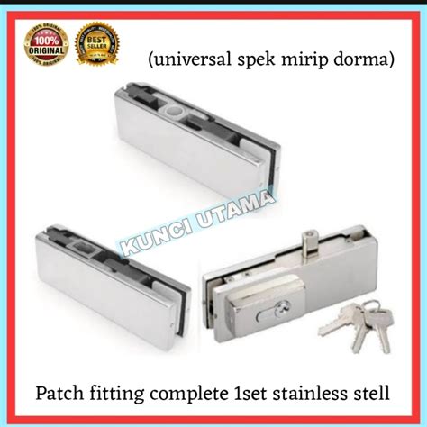 Jual Patch Fitting Premium 1set Fitting Pintu Kaca Pt10 Pt20 Us10