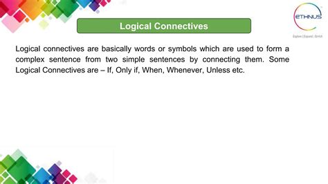 Logical Connectives 2022 1 Pptx For Final Year Ppt
