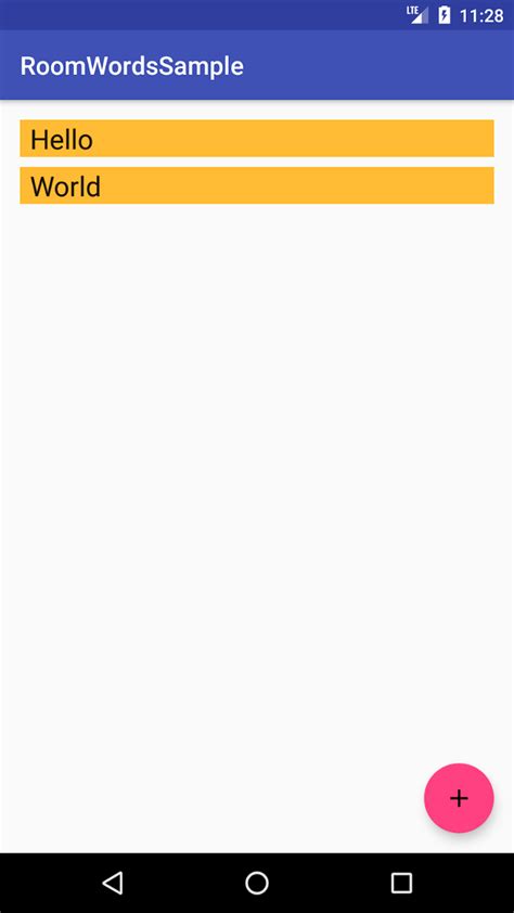 Android Room With A View Java Android Developers