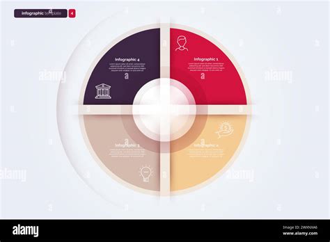 Four Option Cycle Infographic Chart Vector Illustration Stock Vector Image And Art Alamy