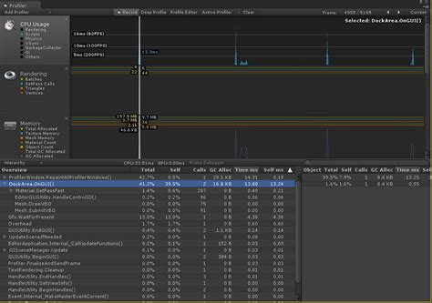 Editor Performance Spikes In Vr Mode Unity Engine Unity Discussions