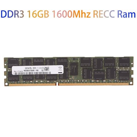 16gb Ddr3 1600mhz Pc3 12800 Recc Ram Memory Stick For Computer 240pin 2rx4 135v 16gb Ddr3 1600mhz Pc3 12800 Recc Ram Memory Stick For Computer 240pin 2rx4 135v