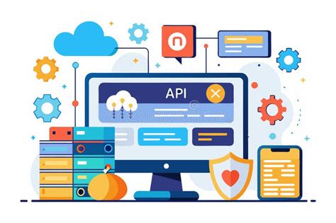 A Customizable Application Programming Interface Is Showcased On A Computer Monitor With Various