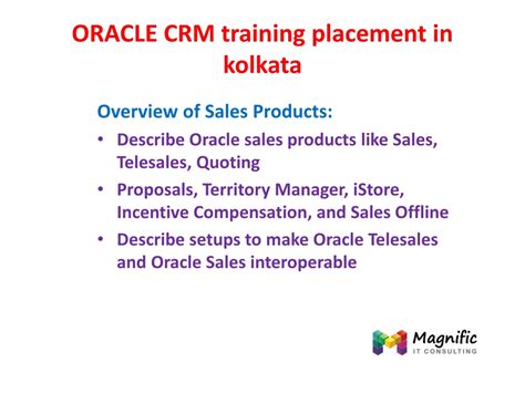 Ppt Oracle Crm Online Training Placement In Kolkata Powerpoint Ppt Oracle Crm Online Training Placement In Kolkata Powerpoint