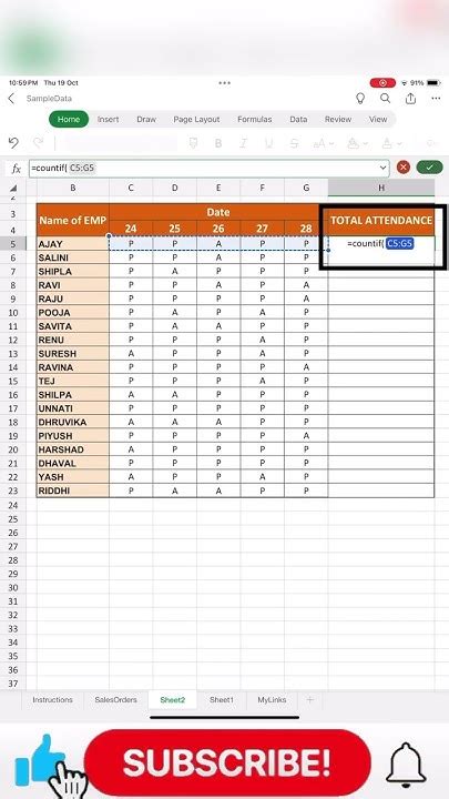 Excel Interview Question Countif Formula In Excel Excel Howto