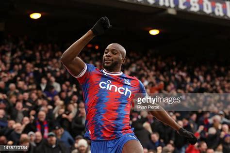 Jean Philippe Mateta Of Crystal Palace Celebrates After Scoring The