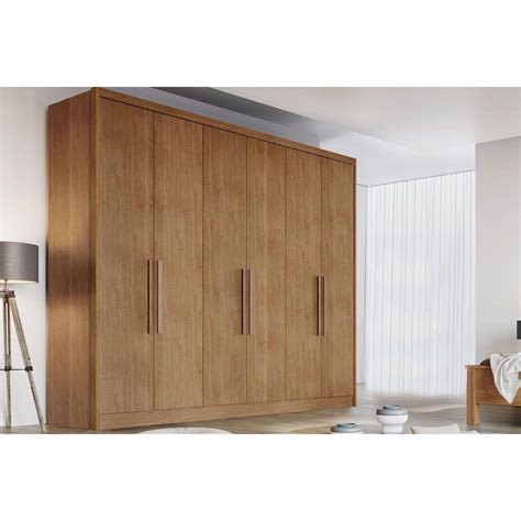 guarda roupa casal 6 portas e 6 gavetas new vértice messina cumaru novo horizonte