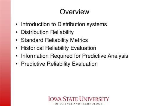 Ppt Distribution System Reliability Evaluation Powerpoint