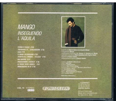 Mango Inseguendo Laquila Cd F C No Barcode Eur 28 00 Picclick Fr