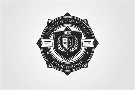 Premium Photo School Crest Logo Template