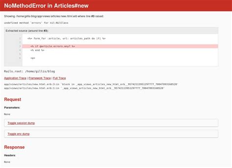 Ruby On Rails Guide Blog Error In 510 Stack Overflow