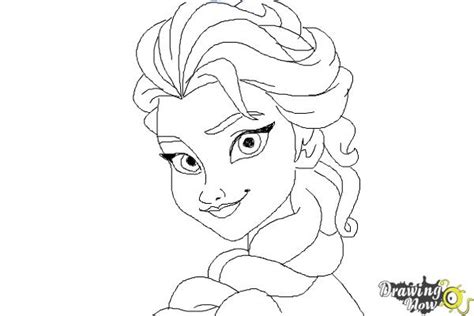 How To Draw Elsa Step By Step DrawingNow