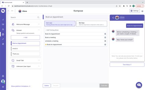 how to create a healthcare chatbot using nlp kommunicate