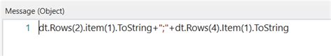 Concat Values From A Datatable Column Excluding Some Academy Feedback