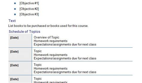 Create A Syllabus Template 9 Sample Syllabus Templates Sample Templates Williamson