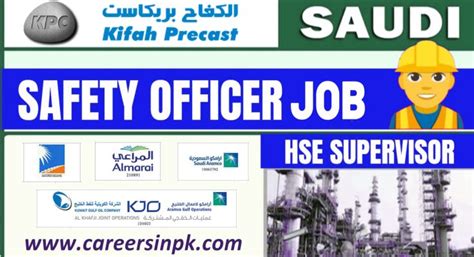 Safety Officer Hse Officer Job At Dammam 2nd Industrial City Careers In Pk