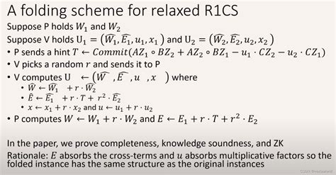 Nova Recursive Zero Knowledge Arguments From Folding Schemes学习笔记