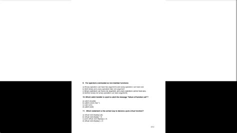 Solved 9 For Operators Overloaded As Non Member Functions
