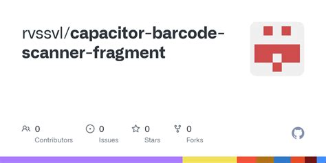 Github Rvssvlcapacitor Barcode Scanner Fragment