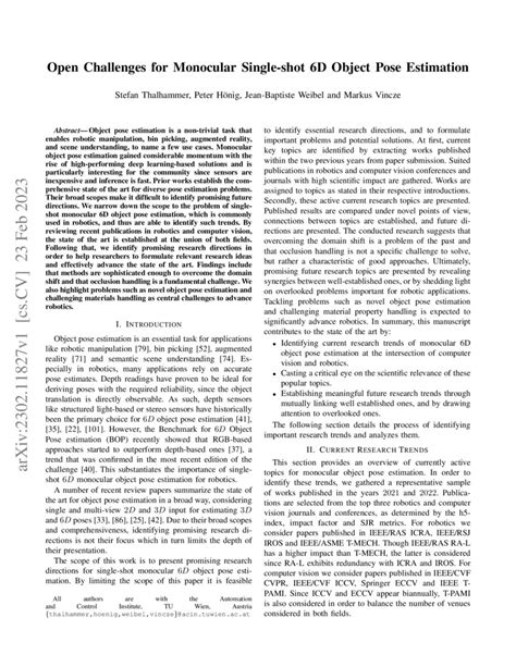 open challenges for monocular single shot 6d object pose estimation