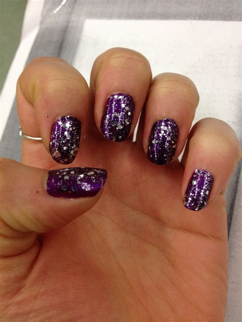 Purple Glitter Nail Polish For Fall