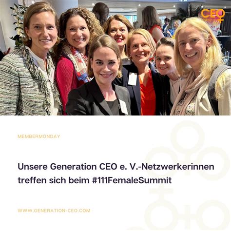 Membermonday 111femalesummit 111femalesummit Generationceo