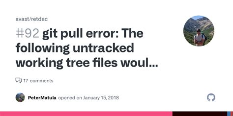 Git Pull Error The Following Untracked Working Tree Files Would Be