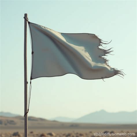 Post Apocalyptic Tattered Flag Stable Diffusion Online