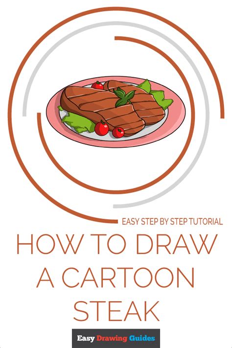 How To Draw A Cartoon Steak Really Easy Drawing Tutorial