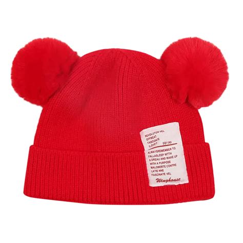 Зимняя детская шапка мягкая теплая Милая Шапка бини МЕДВЕДЬ малыш шапочки с наушниками теплая