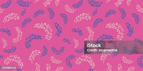 분홍색 단순한 Seamless 패턴 추상적 인 가지 작은 모양 방울 반점 점 미니멀한 기하학적 줄기 패턴 벡터 손 그리기 스케치입니다 디자인 인쇄를 위한 콜라주 가리기에